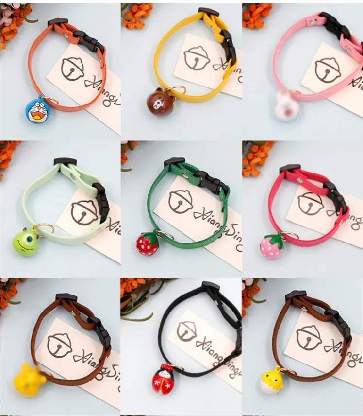 Cat-small-bell-collar-small-dog-cute-supplies-cartoon-dog-rabbit ...
