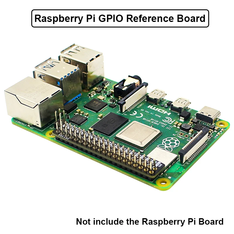 Generic Raspberry Pi GPIO Reference Board Marker Black 2x20 GPIO Pin ...
