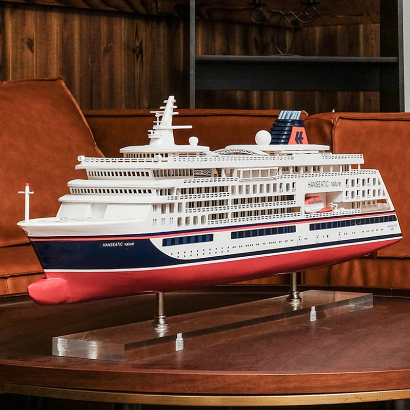 80cm Luxury Wooden Cruise Ship Model Decoration Office Decoration ...