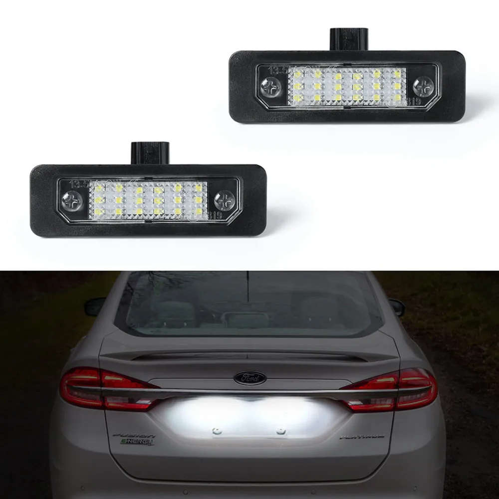 6500K-White-LED-License-Plate-Light-Tag-Lamp-For-Ford-Mustang-Flex ...