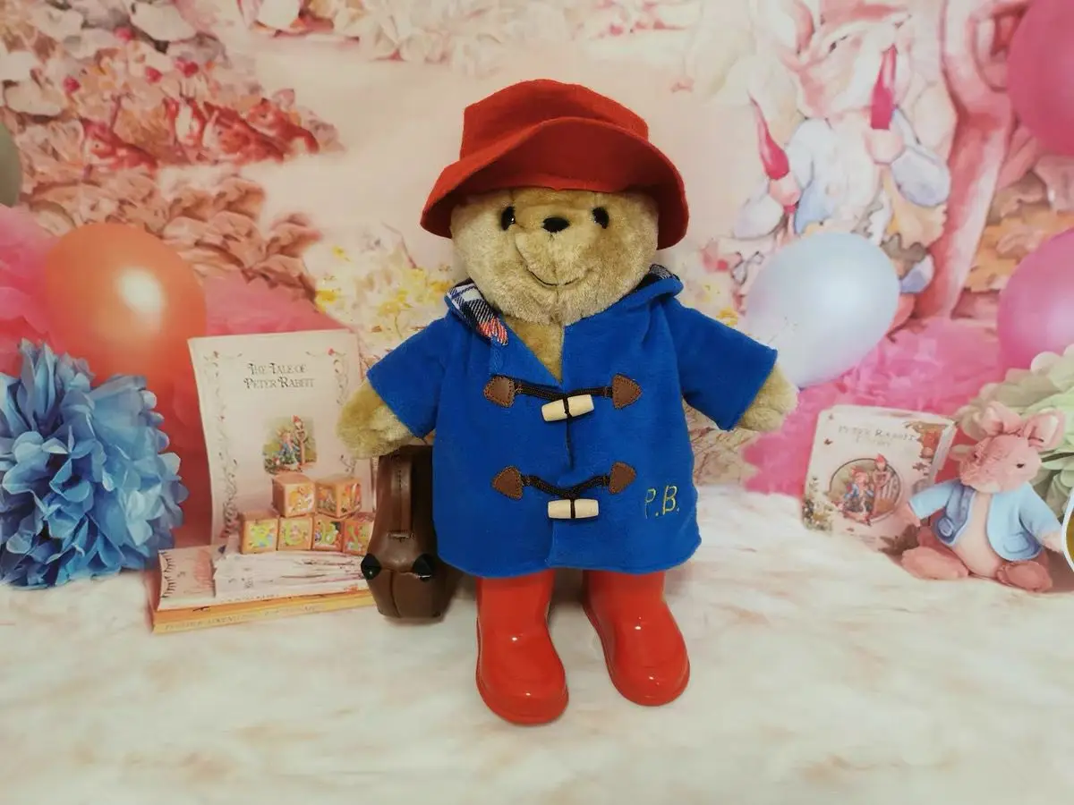 Original Paddington Bear Red Hat Bear Cute Plush Doll Toy Cloth Doll ...