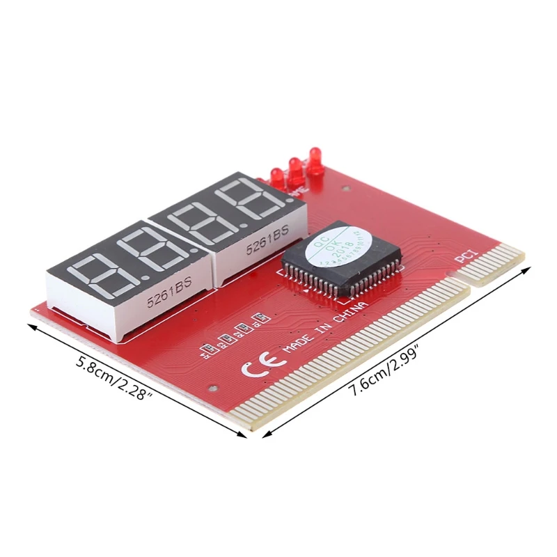 New Computer Pci Post Card Motherboard Led 4 Digit Diagnostic Test Pc