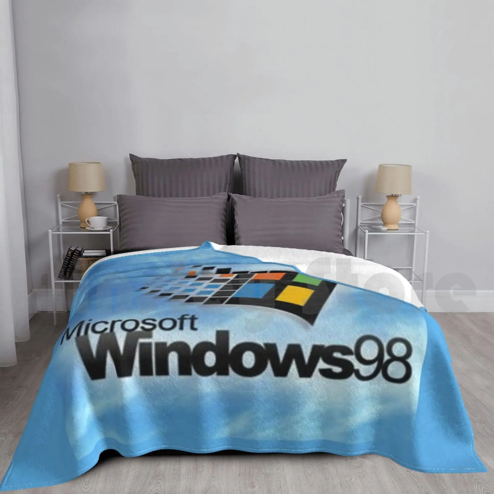 Windows-98-Blanket-For-Sofa-Bed-Travel-Windows-98-Windows-Microsoft ...