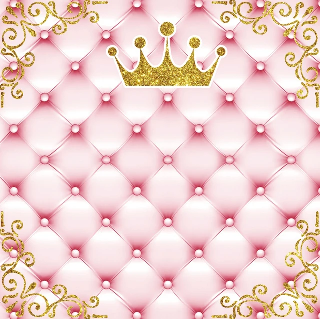 Pink Princess Crown Wallpaper