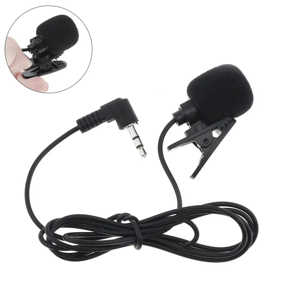 Universal Tragbare 3,5mm Mini Mic Mikrofon Hands Free Clip auf Mikrofon ...