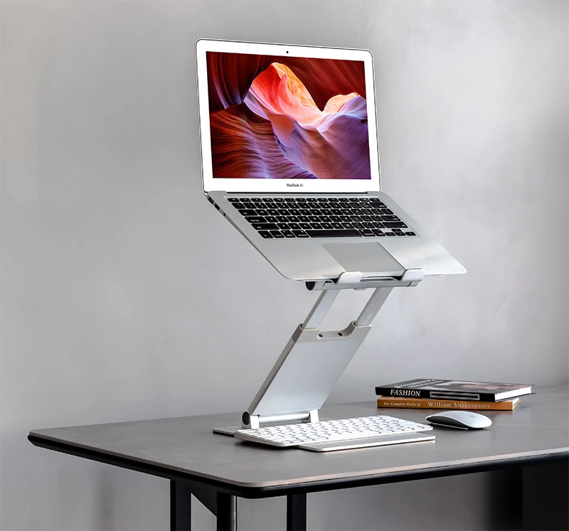 Hyvarwey Ap-2h Aluminum Alloy Height Adjustable Laptop Stand Folding ...