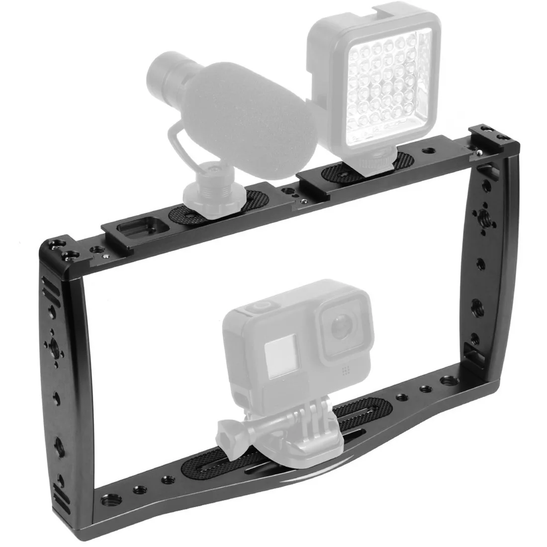 BGNing-Update-DSLR-Video-Rig-Cage-Handheld-Stabilizer-Smartphone-Clamp ...