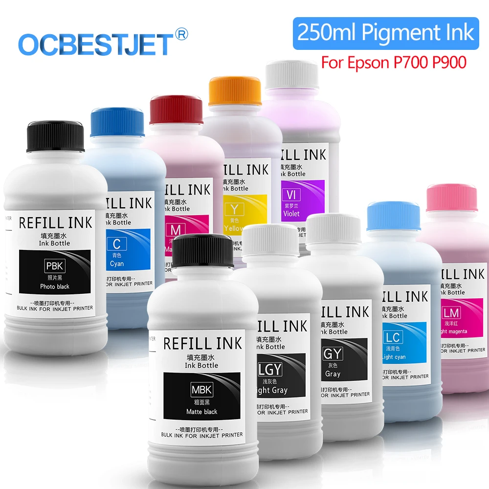 250ml Waterproof Pigment Ink For Epson Surecolor P700 P703 P704 P706 ...