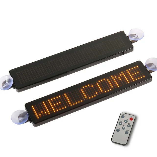 12V programmable car LED display advertising scrolling message vehicle ...