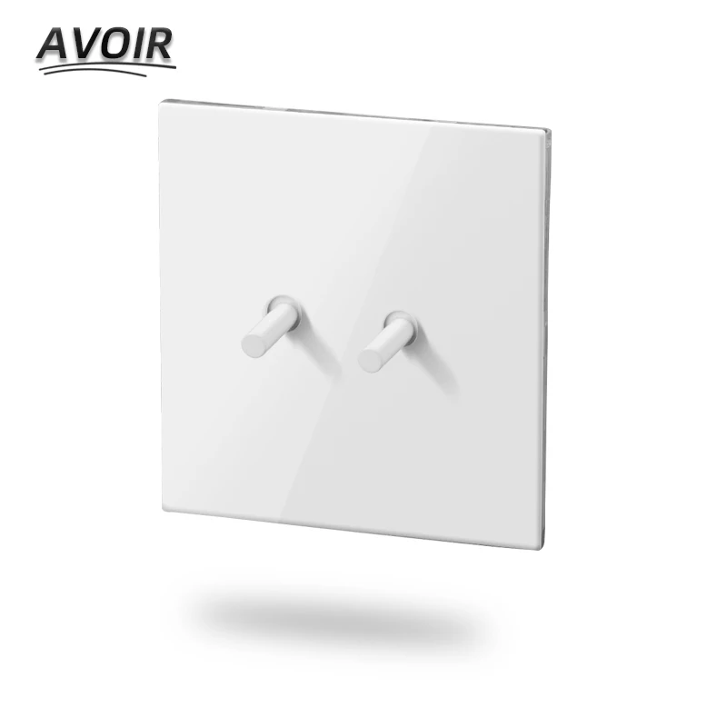 Avoir Toggle Switch White Stainless Steel Panel Vintage Wall Light ...