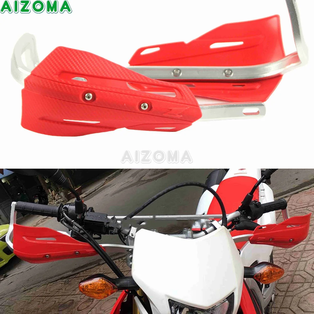 Red Motocross Dirt Bike 1-1/8" (28mm) Handguards For Honda Xr Crf 450 ...