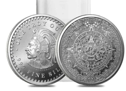 2021 New Year Gifts Mexican Mayan 1oz 999 Fine Silver Coin Maya Aztec ...