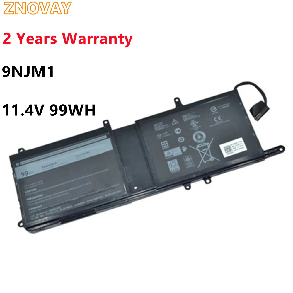 Znovay 9njm1 Laptop Battery For Dell Alienware 15 R3 R4 17 R4 R5 Series ...