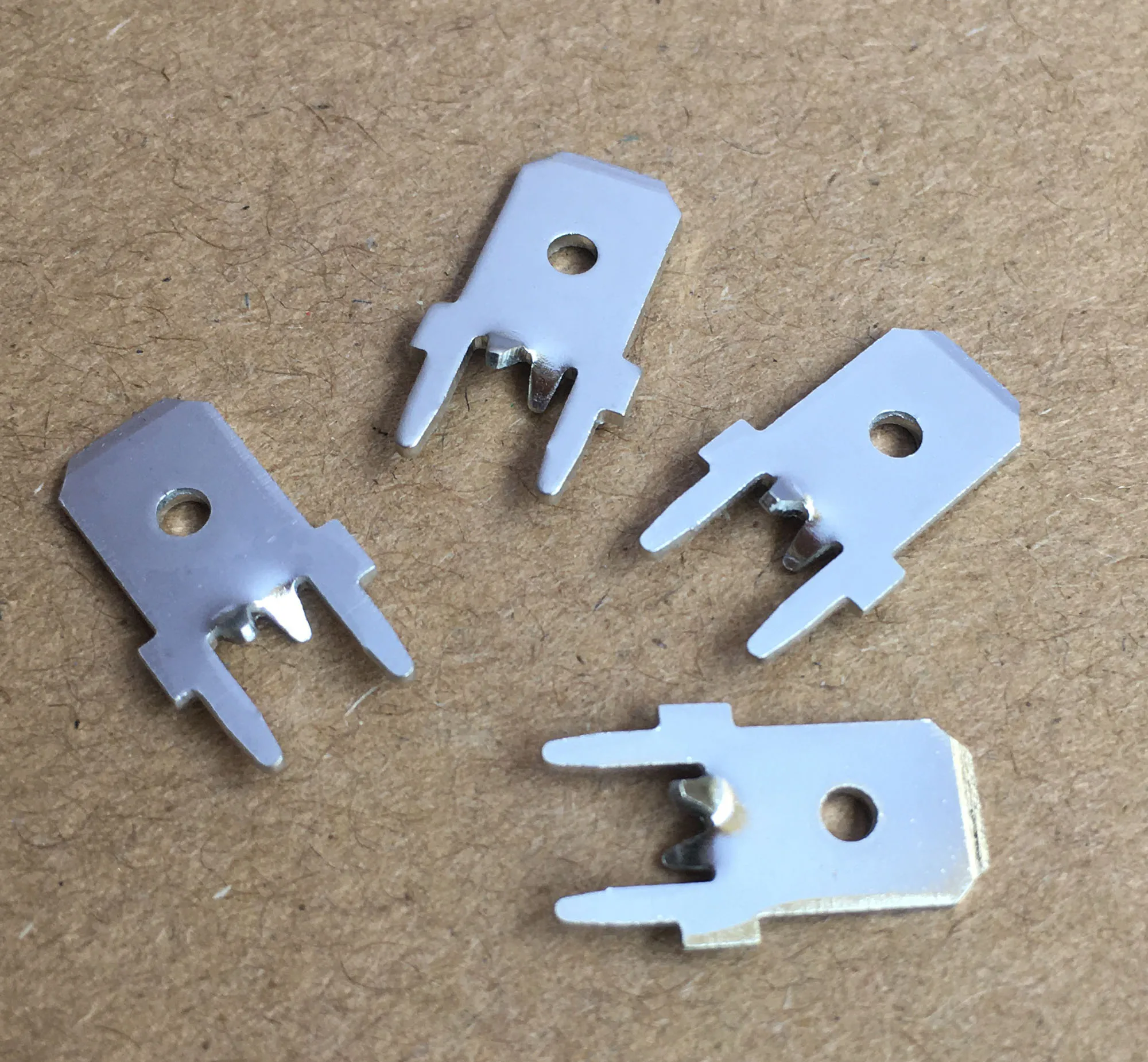 6.3 Inserts Plug Spring Terminal 250 PCB Solder Lug DJ611 6.3 Thickness ...