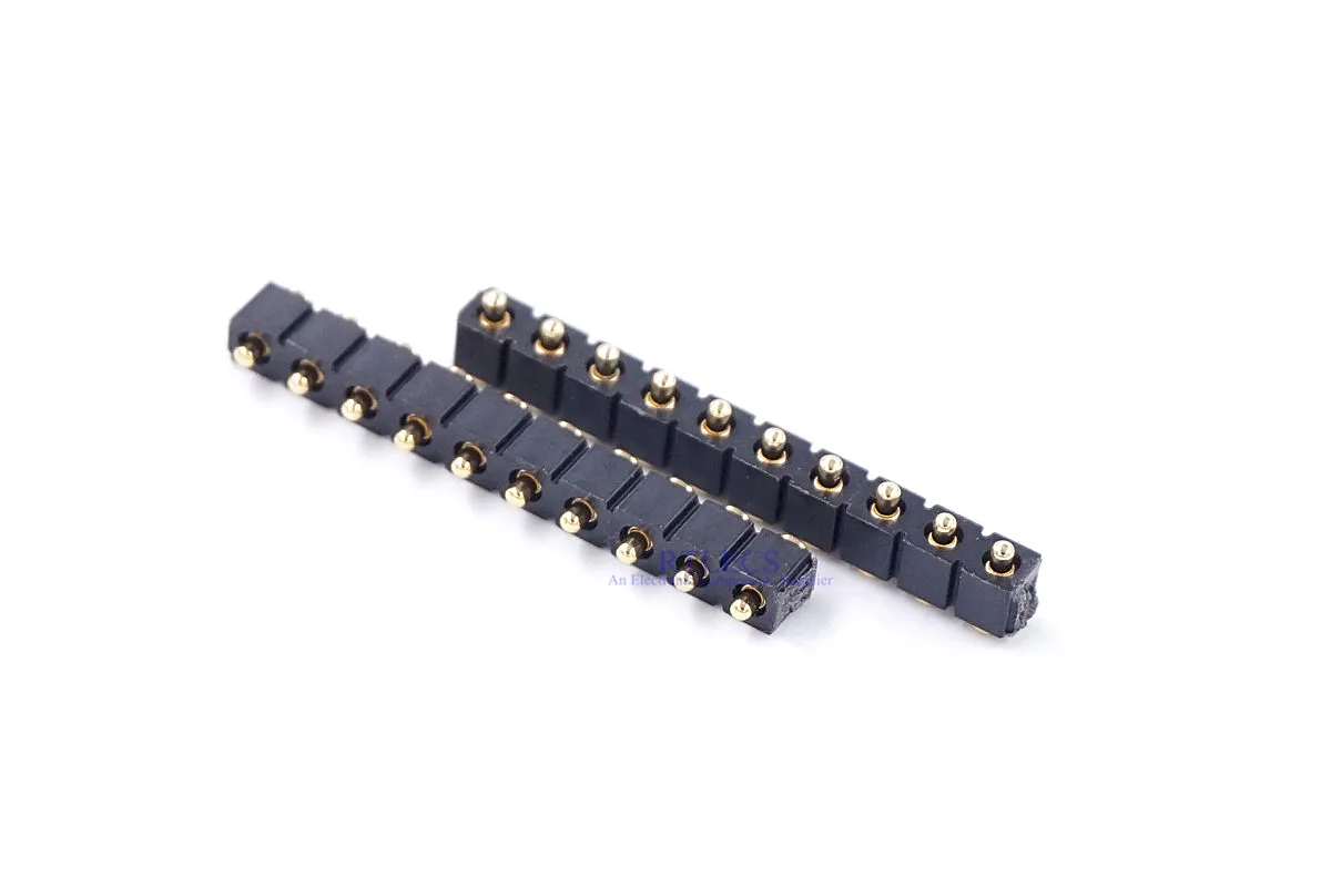 5pcs Spring-loaded pogo pin 10 Pin 2.54 mm Grid Surface Mount PCB 4.0 ...