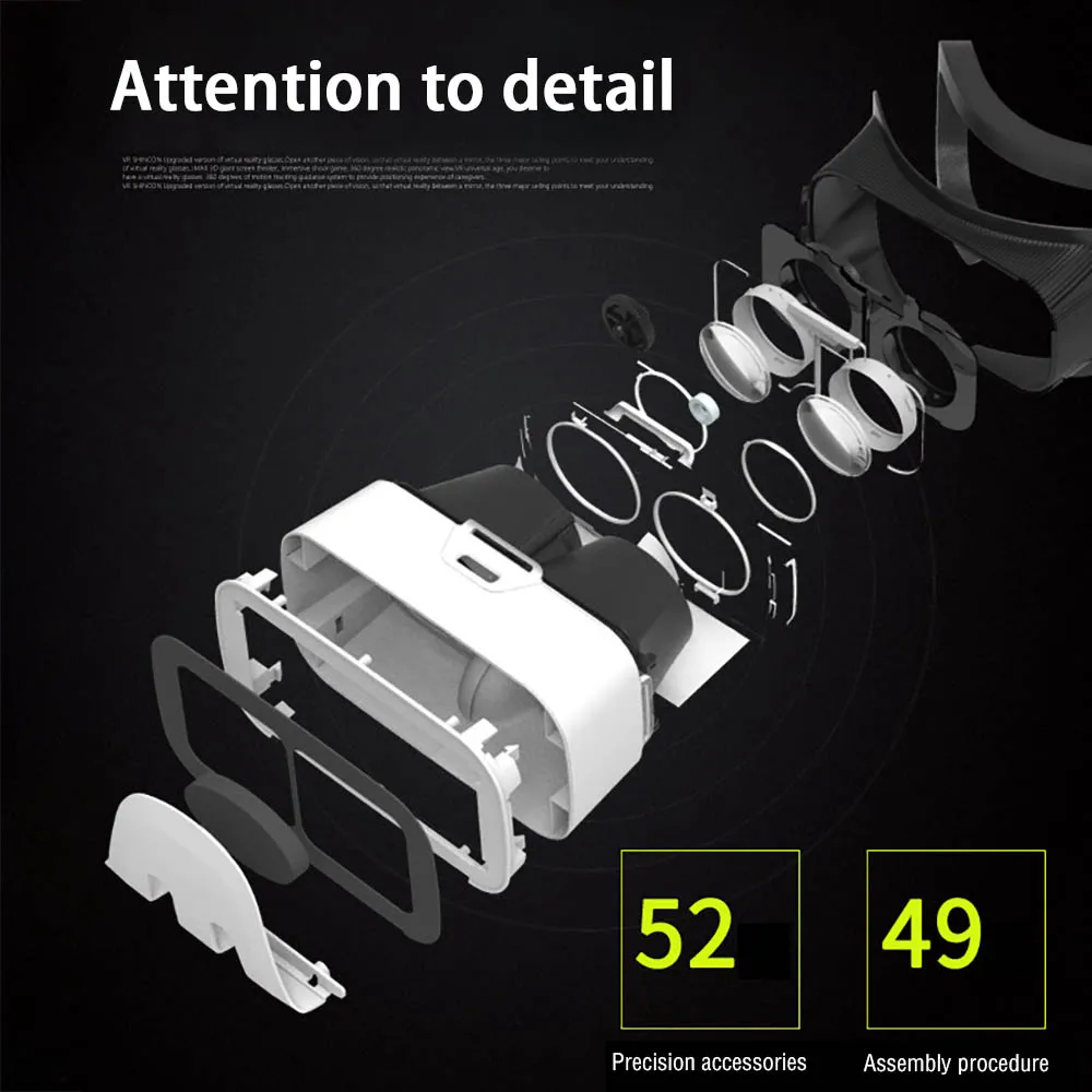 3D VR Glasses VR SHINECON 3D VR Headset แว่นตาเสมือนจริงสำหรับสมาร์ทโฟน ...