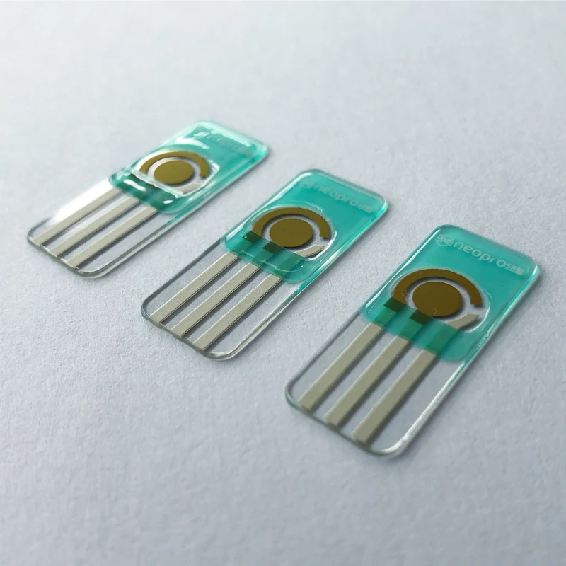 50Pcs หน้าจอการพิมพ์ทอง Electrode เซนเซอร์ไฟฟ้าเคมียืดหยุ่น Electrode ...