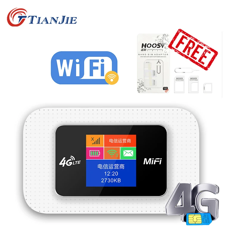 TIANJIE 4G LTE Mobile Hotspot Wireless Modified Broadband Mini Mifi ...