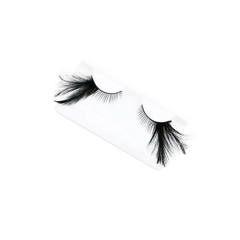 Black Feather Eyelashes