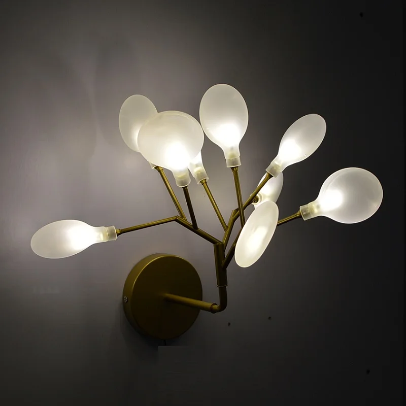 Modern firefly Tree Branch LED Wall Light for Bedroom Study Room ...