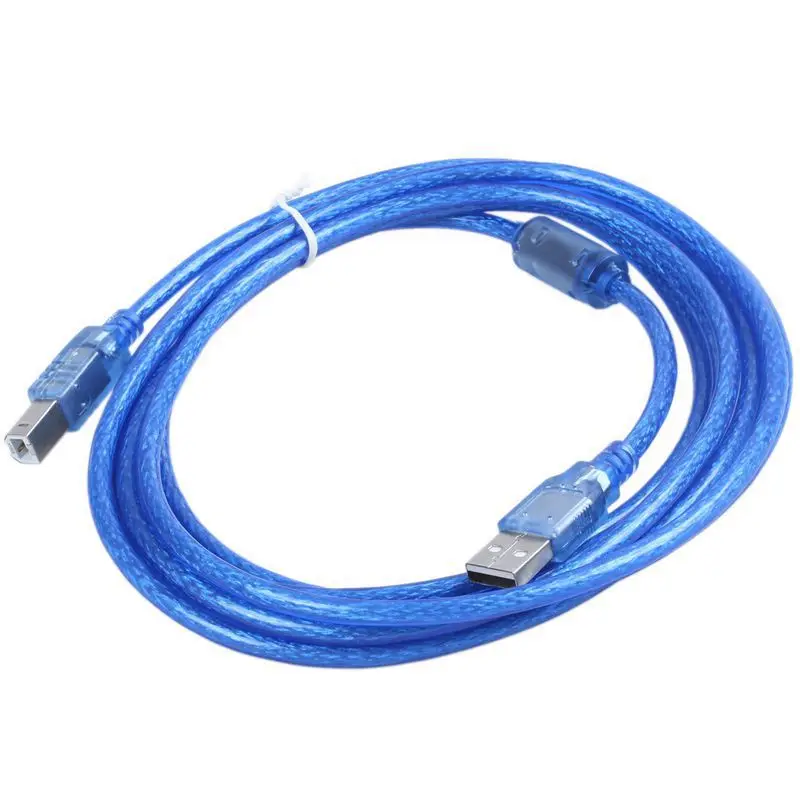 Cable de datos para impresora, escáner A/B, USB 2,0, azul, para HP ...