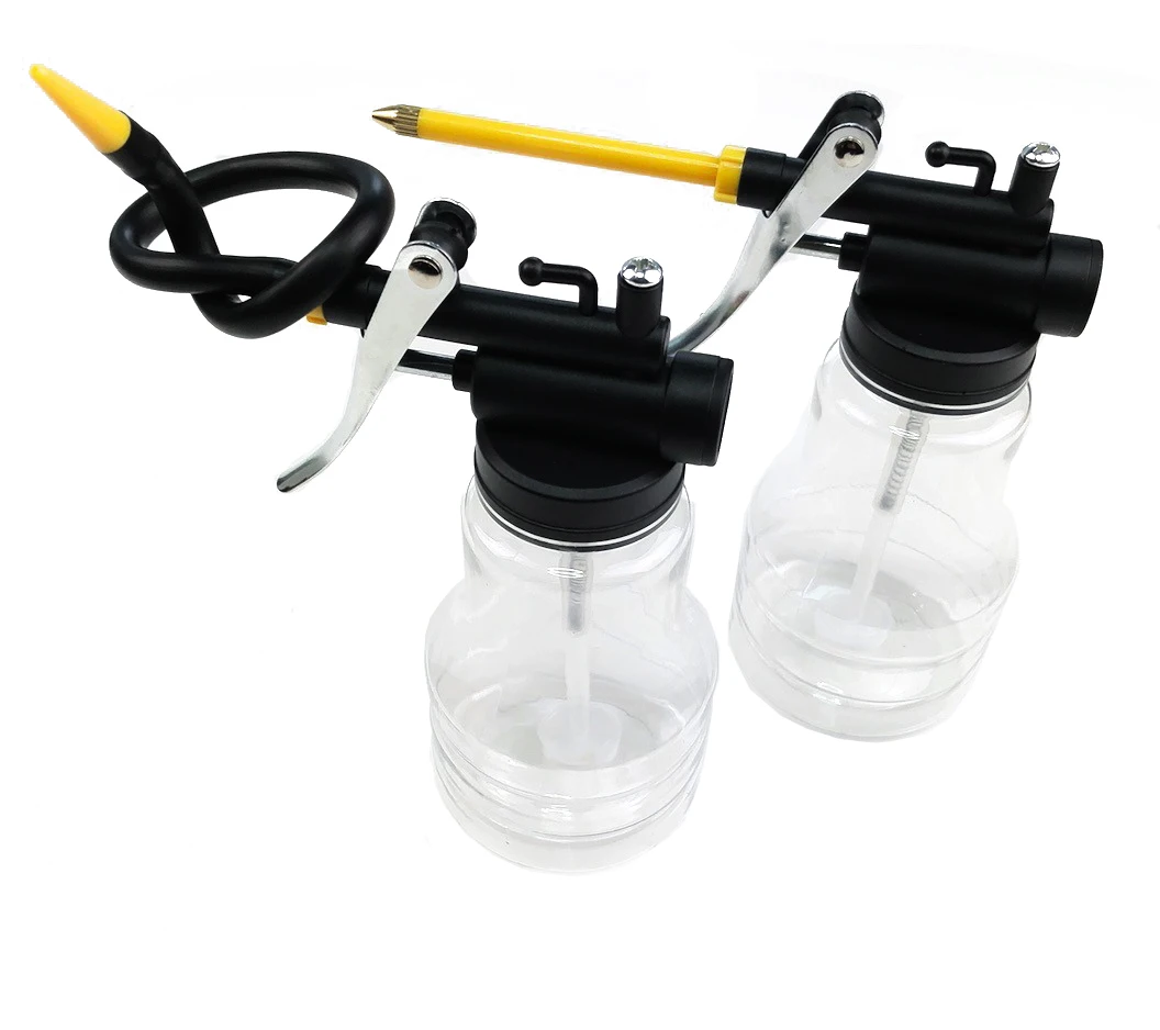 250ml Transparent Oil Can Oiler Lubrication Oil Plastic Machine Pump ...