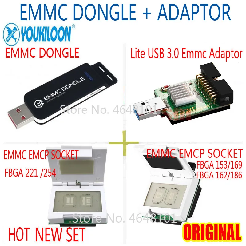 2022 New Original Emmc Dongle+lite Usb3.0 Superspeed Emmc Reader+emmc ...