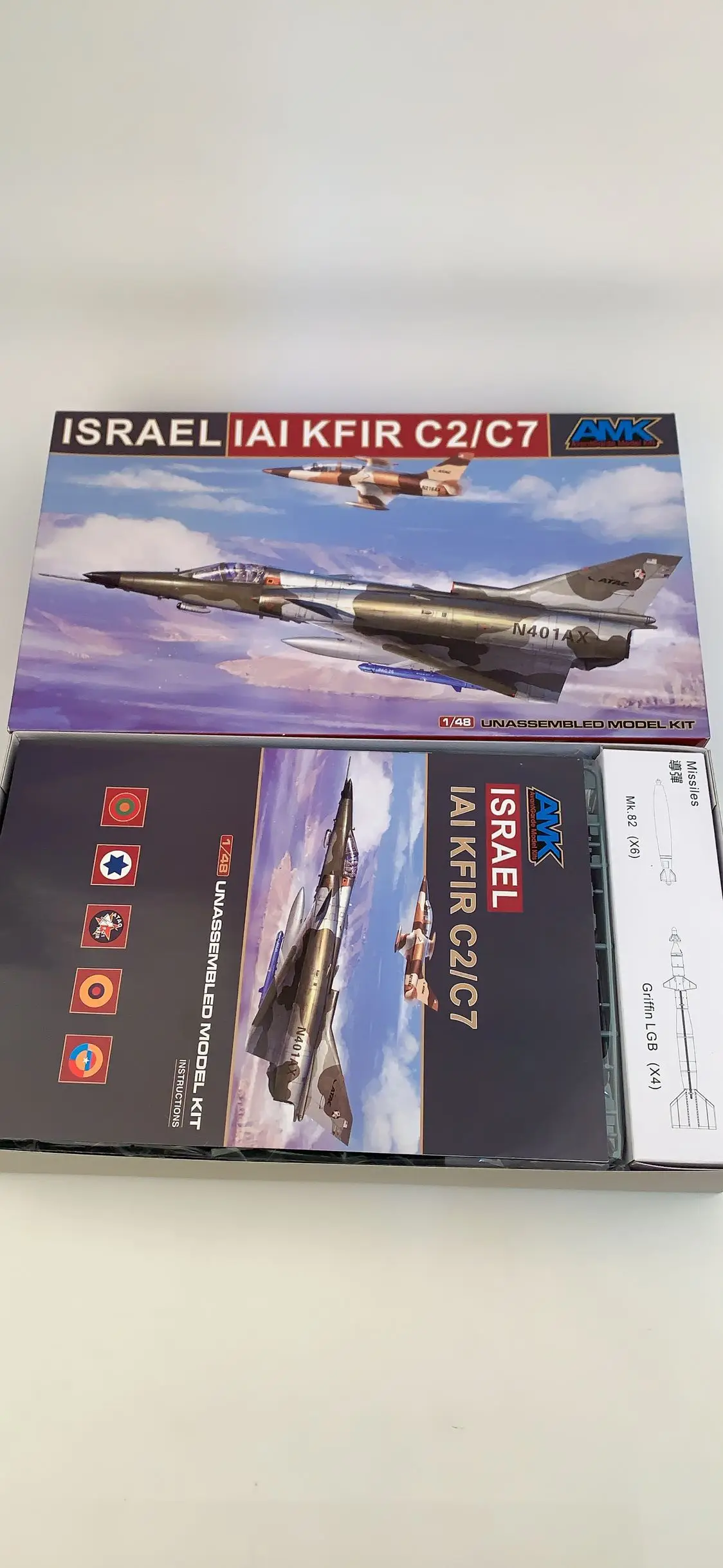 Speelgoed en spellen Miniatuurvoertuigen Israel IAI Kfir C2/C7 Fighter ...