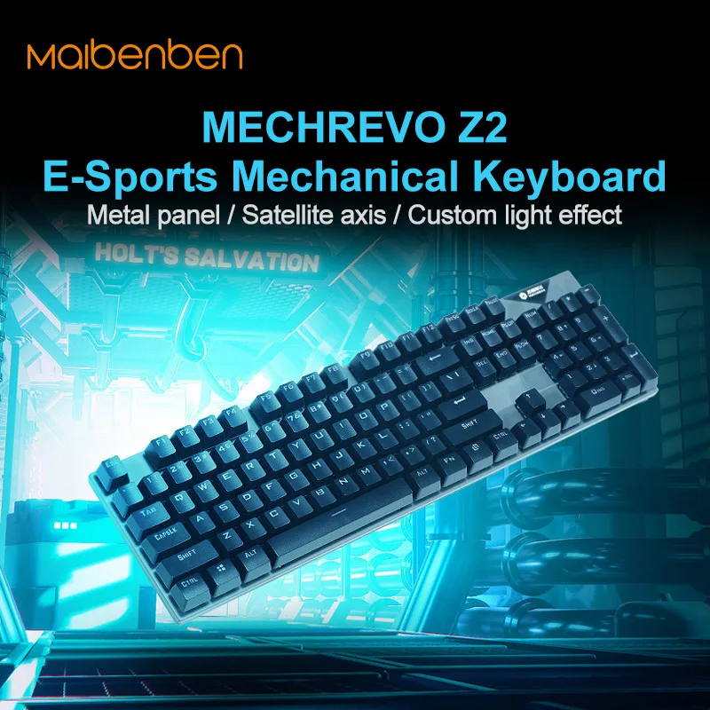 MECHREVO Z2 E-Sports Mechanical Keyboard 104 Keys Gaming Keyboard Blue ...