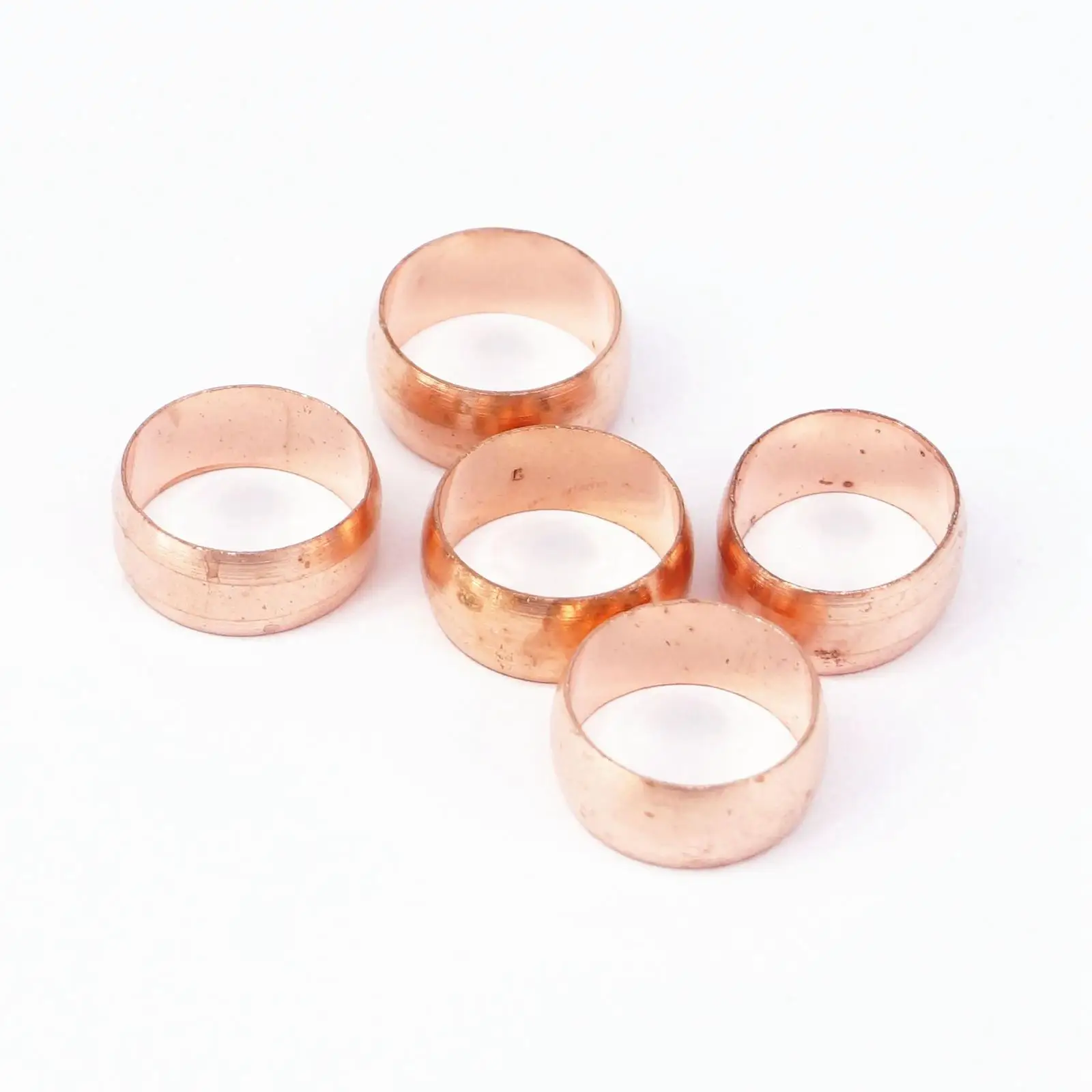 5pcs Fit 15mm O/D TubeCopper Compression Sleeves Compression Fitting ...