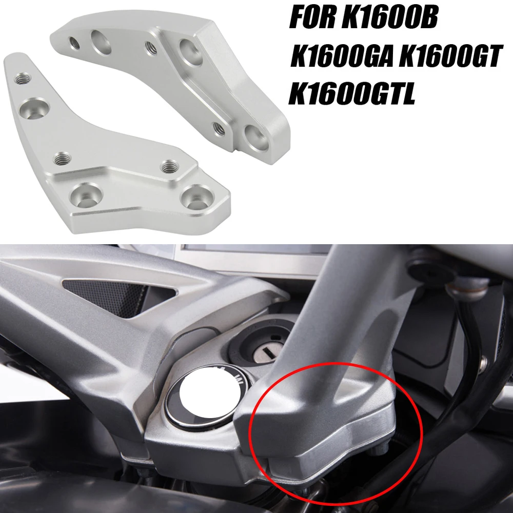 For BMW K1600B K1600GT K1600GTL Motorcycle Handlebar Riser Mount Clamp ...