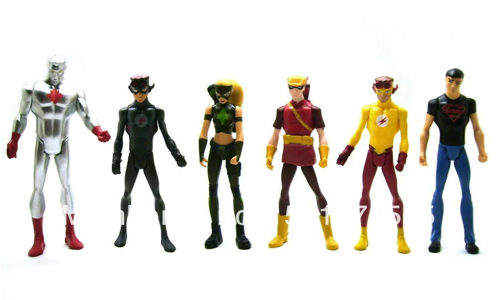 Dcu Jlu Young Justice Atom Kid Flash Artemis Speedy Superboy Loose 4.25 ...