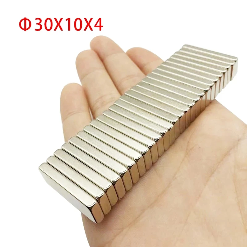 Neodymium Magnet Strip 30x10x4mm Small Rectangular Magnet Super Strong ...