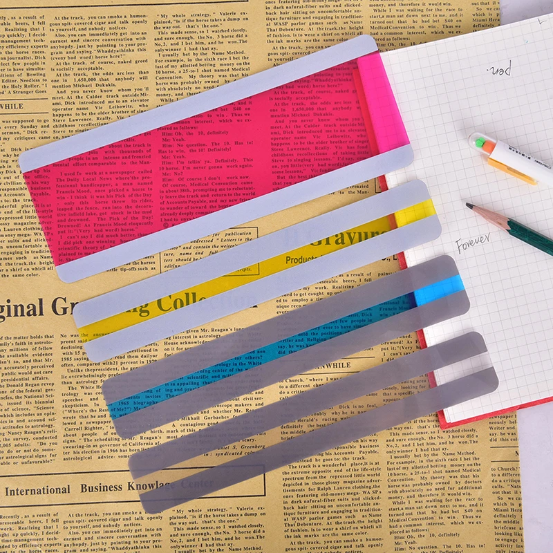 Reading Guide Strips Highlighter Colored Overlays Bookmark Read Strips ...