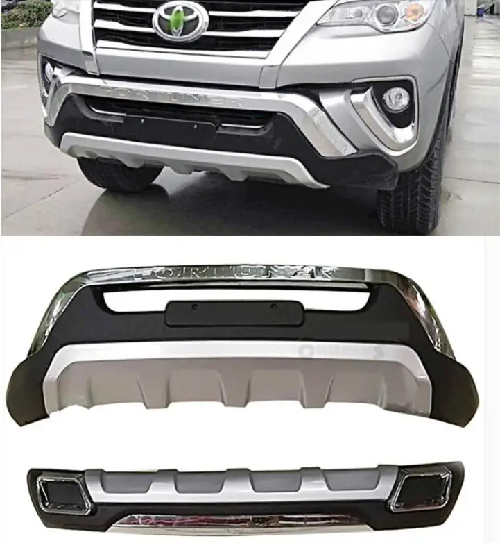 Abs Front And Rear Bumper Lip Diffuser Protector Guard Skid Plate Cover ...