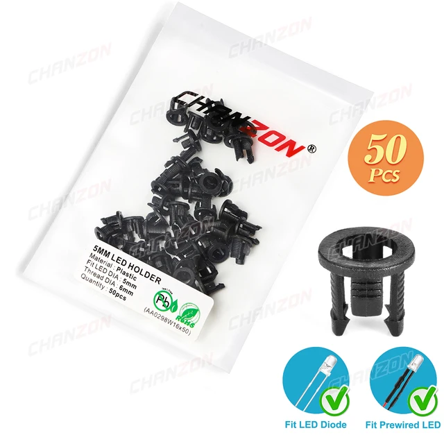 3mm 5mm 8mm 10mm LED Holder Socket Clip Bezel Light Emitting Diode Lamp ...