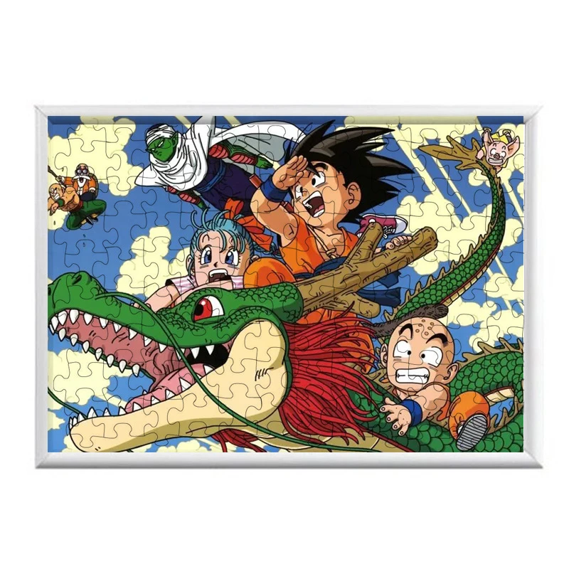 120pcs Dragon Ball Z Jigsaw Puzzles Wooden Paper Puzzles Son Goku Bulma ...