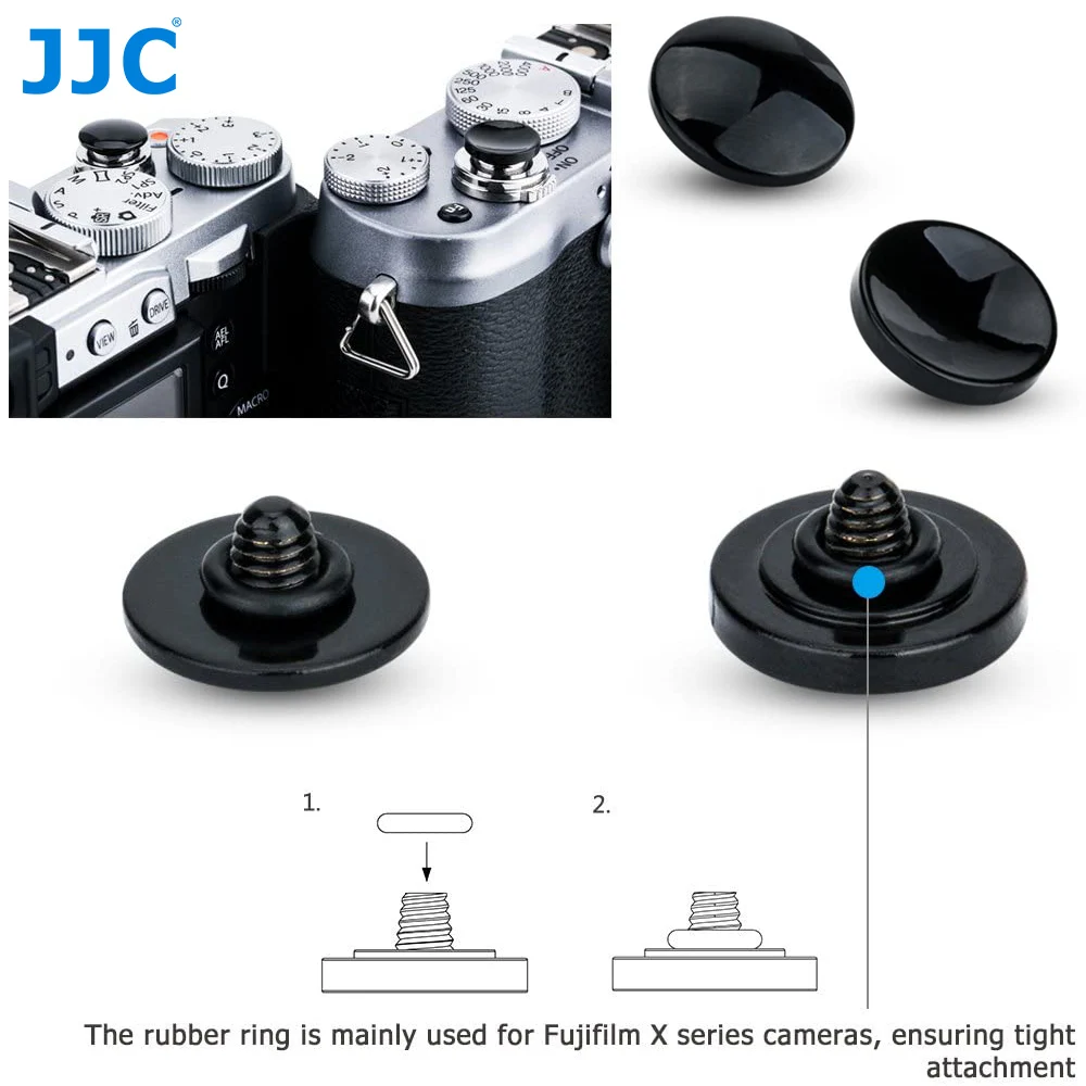 Jjc Metal Soft Shutter Release Button For Fuji Fujifilm Xe3 X100f Xt20 Xt30 Xt10 Xt4 Xt3 Xt2 ...