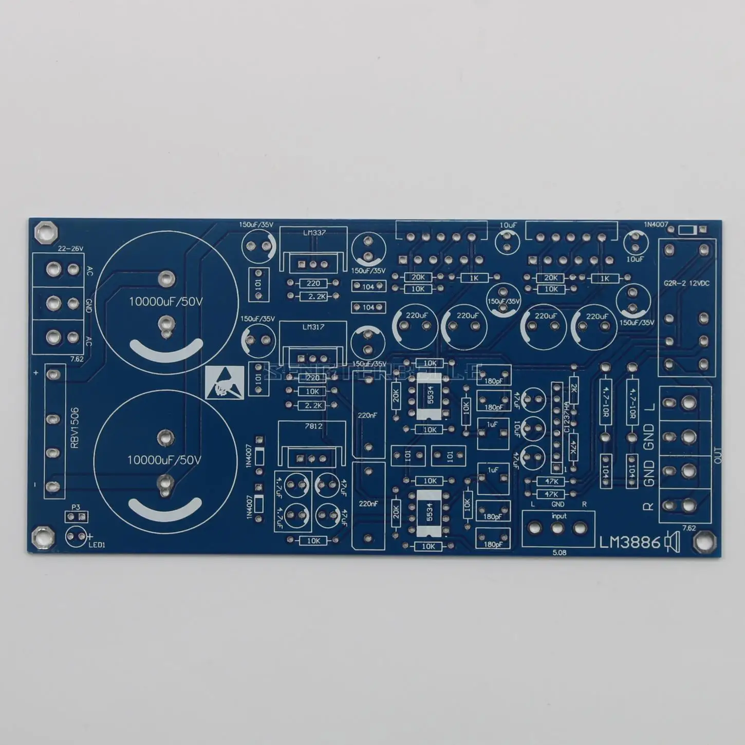 LM3886 Power Amplifier Board PCB HiFi Stereo 68W*2 Home Audio DIY ...