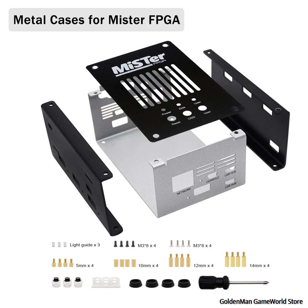 Metal Cases For Mister Fpga Kit Suit For De10-nano Main Board/v6.1 I/o ...