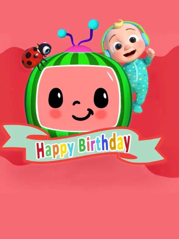 5x7ft Personalized Cocomelon Baby Jj Music Happy Birthday Party Custom ...