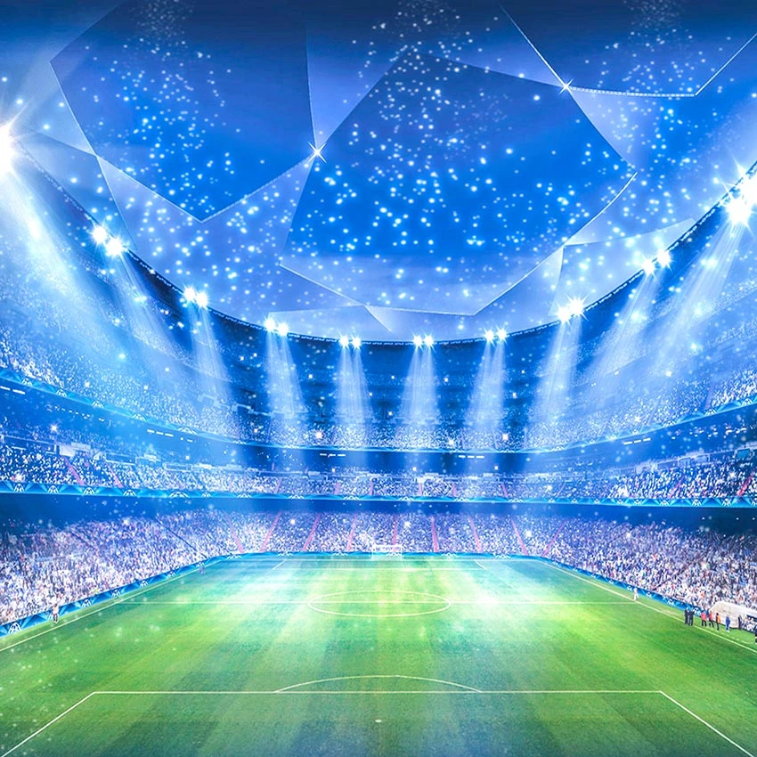 Soccer Stadium Lights Background