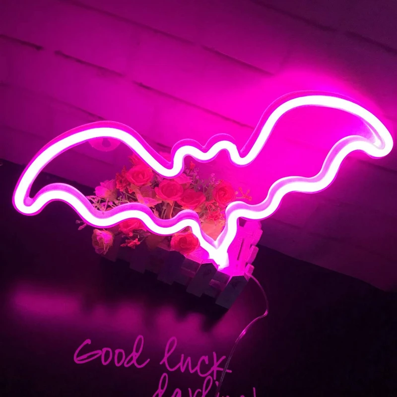 Fashion-Colorful-Neon-Bat-Led-Neon-Sign-Light-Holiday-Xmas-Party ...