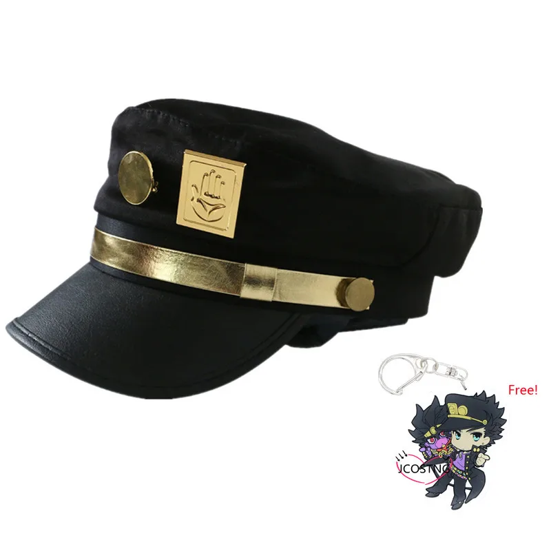 Anime Jojo's Bizarre Adventure Cosplay Cap Jotaro Kujo Joseph Hat Army ...