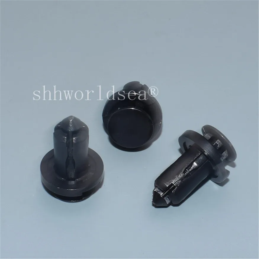 100PCS รถอุปกรณ์เสริมภายในสีดำไนล่อน Ype กันชน Fastener Retainer คลิป ...