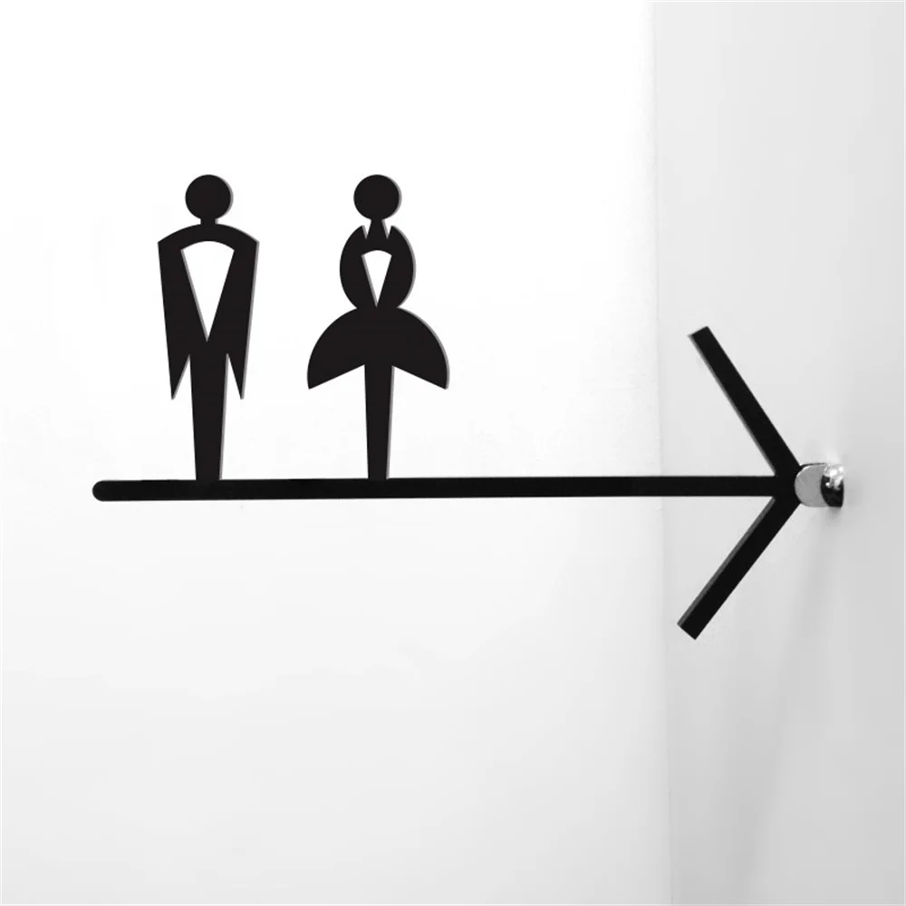 Double-sided-Men-Women-Bathroom-Signboard-Toilet-Arrow-Guide-Sigange ...