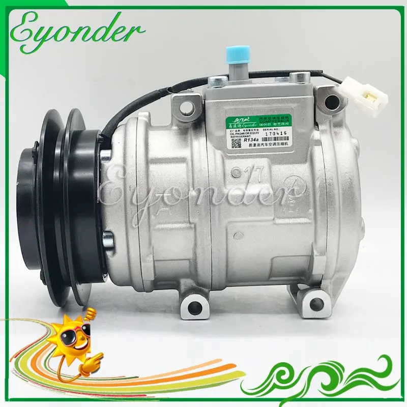 A/c Ac Air Conditioning Compressor 10pa17c For Toyota Hiace Prado ...