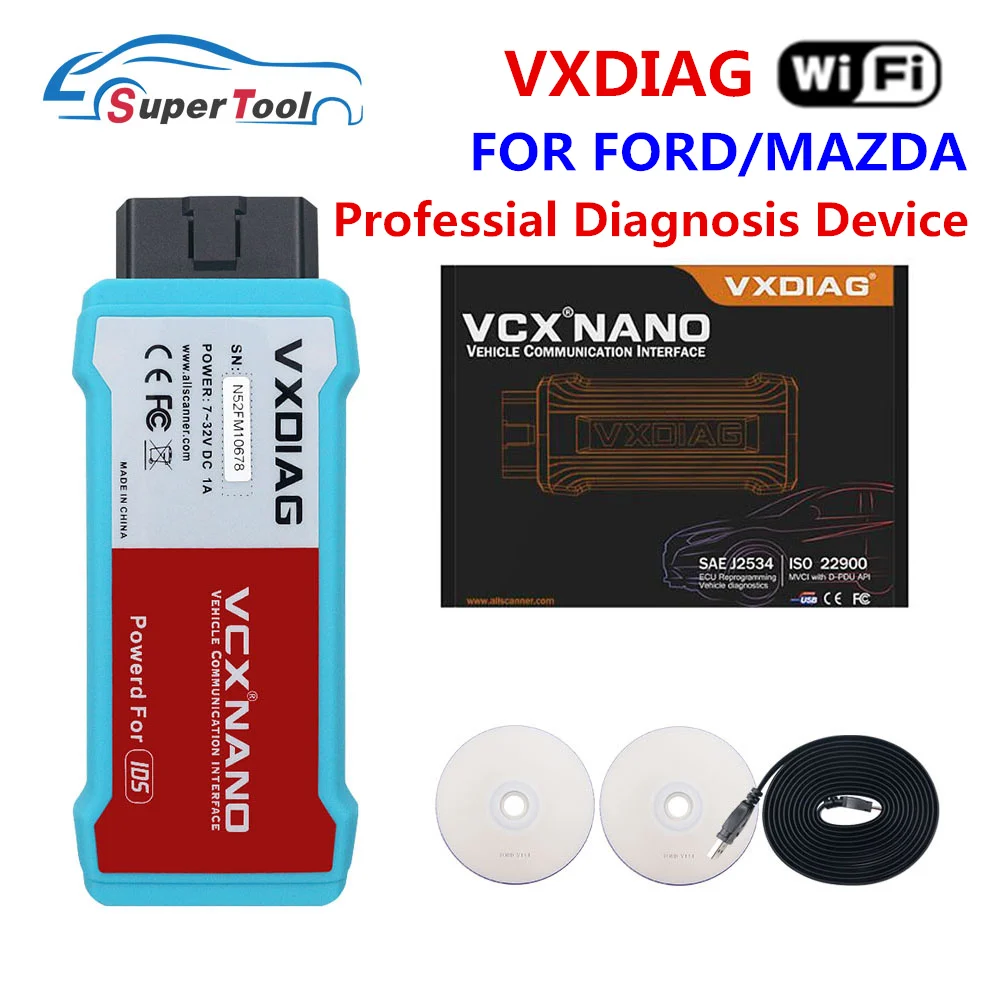 2021 Vxdiag Vcx Nano For Ford For Mazda Obd2 Auto Car Diagnostic Tool 2 ...