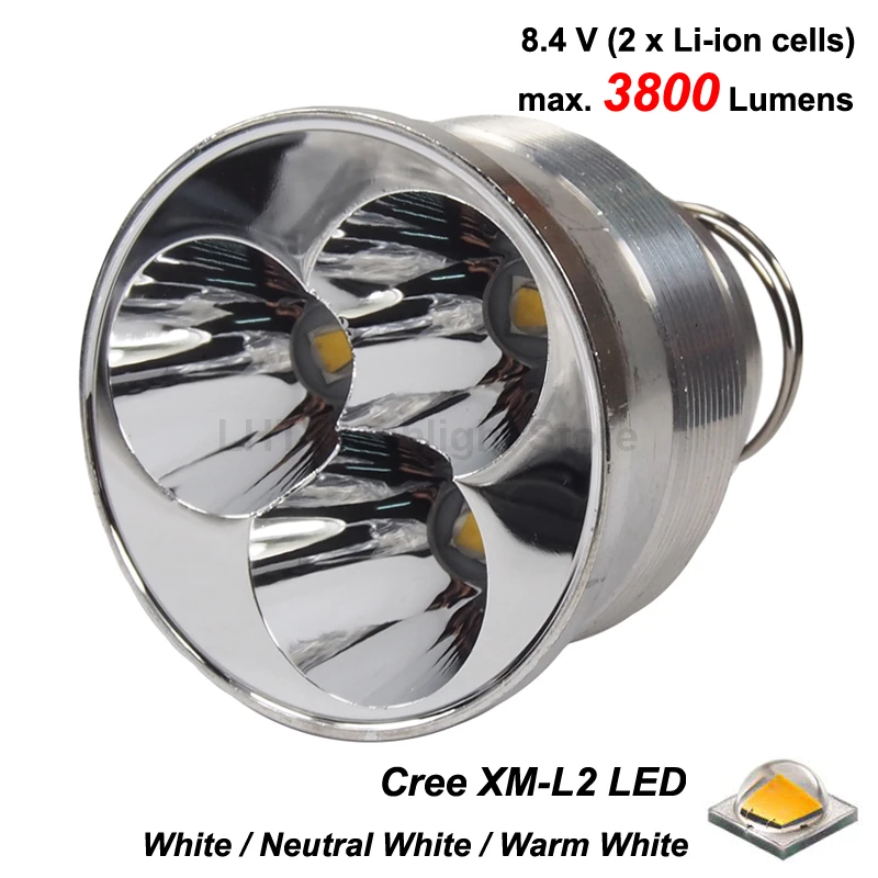 Triple-Cree-XM-L2-LED-3800-Lumens-Drop-in-Module-for-TrustFire-3T6 ...