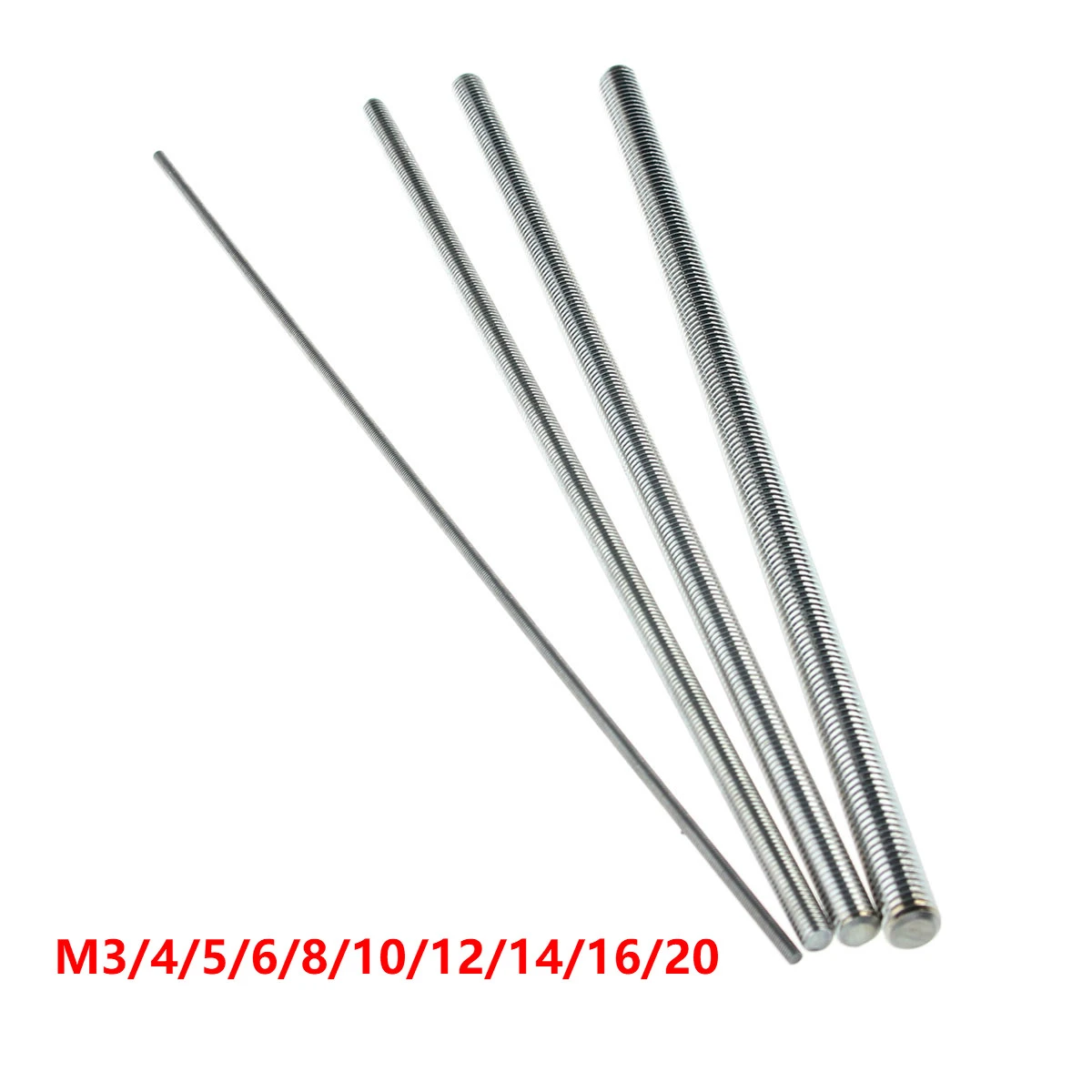 Threaded Rod Full-thread Bar Din975 304 Stainless Steel Fasteners ...